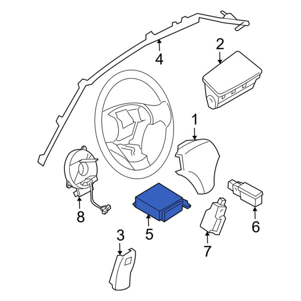 Mazda OE BR5S57K30C - Air Bag Control Module