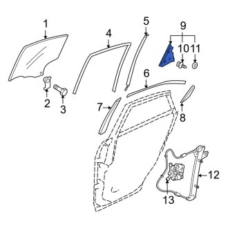 Mazda Window Trim | Moldings, Pillar Posts, Sills — CARiD.com