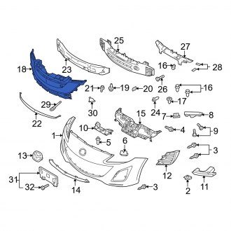 Mazda 3 OEM Grilles | Factory Billet & Mesh Grilles — CARiD.com