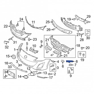 Mazda 3 OEM Bumpers | Genuine Front & Rear Bumpers — CARiD.com