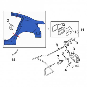 Mazda 3 OEM Quarter Panels & Parts | Rear & Front — CARiD.com