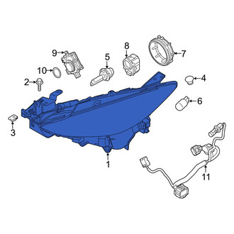 Mazda 3 OEM Headlights | Factory Headlights - CARiD.com