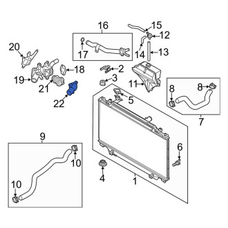 Mazda CX-3 Thermostat Housings, Filler Necks — CARiD.com