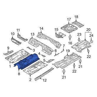 Mazda Replacement Floor Pans — CARiD.com