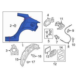 Mazda Car/Truck Replacement Quarter Panels & Parts | CARiD