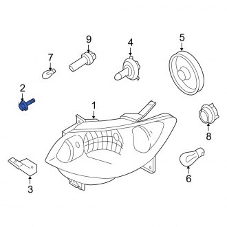 Mazda 3 OEM Headlight Components — CARiD.com