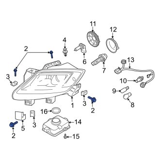 Mazda Miata MX-5 Headlight Components | Brackets, Adapters — CARiD.com