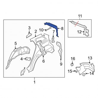 Mazda CX-9 OEM Quarter Panels & Parts | Rear & Front — CARiD.com