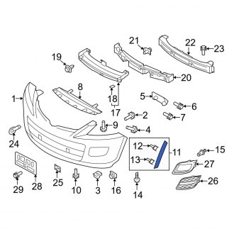 Mazda CX-9 OEM Bumpers - Genuine Front & Rear Bumpers | CARiD