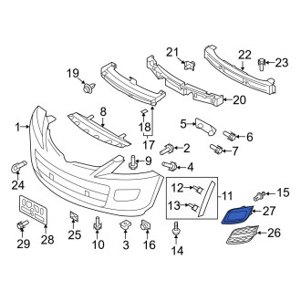 Mazda CX-9 OEM Bumpers | Genuine Front & Rear Bumpers — CARiD.com