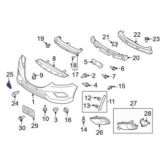 Mazda CX-9 OEM Bumpers | Genuine Front & Rear Bumpers — CARiD.com