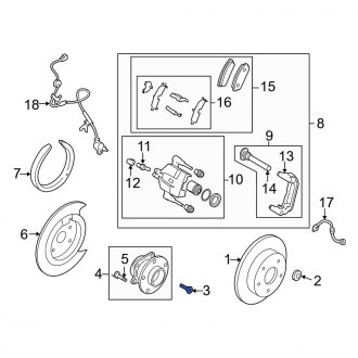 Mazda CX-9 OEM Brake Parts | Pads, Bleeders, Rotors — CARiD.com