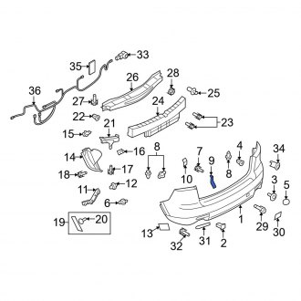 Mazda CX-9 OEM Bumpers | Genuine Front & Rear Bumpers — CARiD.com
