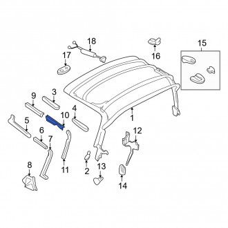 Mazda OEM Roofs & Parts | Panels, Drip Rails, Braces — CARiD.com