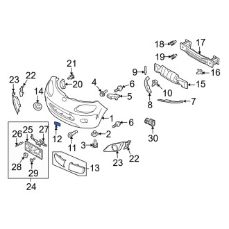 Mazda Miata MX-5 Bumper Inserts & Covers | Front, Rear — CARiD.com