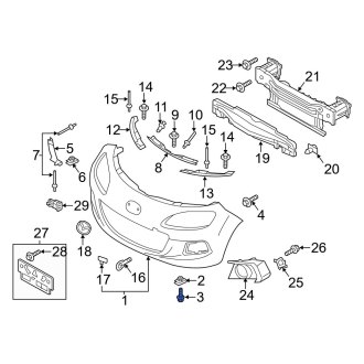 Mazda CX-5 Grille Brackets & Hardware — CARiD.com