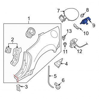 Mazda CX-9 OEM Quarter Panels & Parts | Rear & Front — CARiD.com