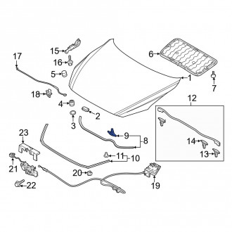 Mazda CX-50 Replacement Hood Hardware — CARiD.com