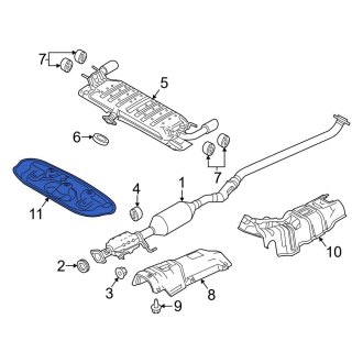 Mazda OEM Exhaust Parts | Systems, Tips, Pipes, Manifolds — CARiD.com