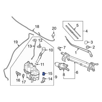 Mazda CX-30 OEM Wiper Blade & Washer Parts - Motors, Arms | CARiD