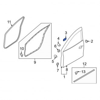 Mazda 3 Door Moldings | Side, Edge, Belt – CARiD.com