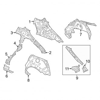 2019 Mazda 3 OEM Quarter Panels & Parts — CARiD.com