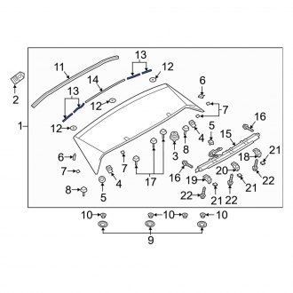 Mazda 3 Trunk & Tailgate Seals — CARID.com