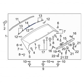 Mazda 3 Trunk & Tailgate Seals — CARID.com
