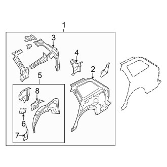 2007 Mazda 6 OEM Quarter Panels & Parts — CARiD.com