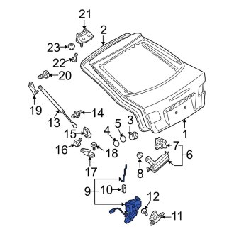 Mazda 6 Trunk/Tailgate Handles & Locks — CARID.com