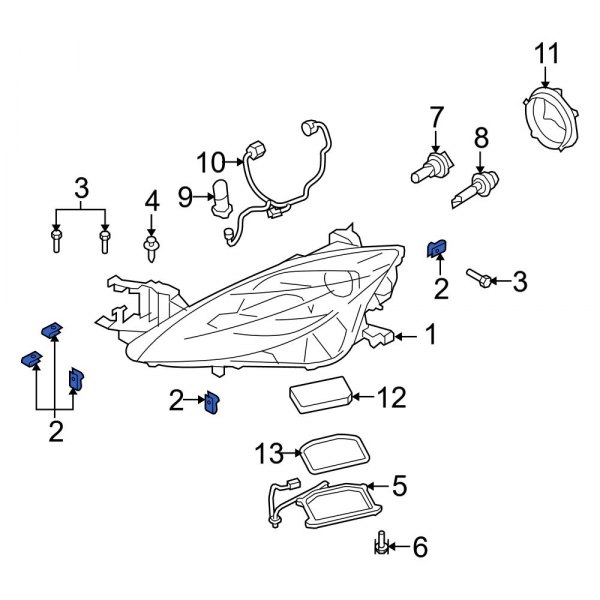 Mazda OE FB0150133C - Valance Panel Nut
