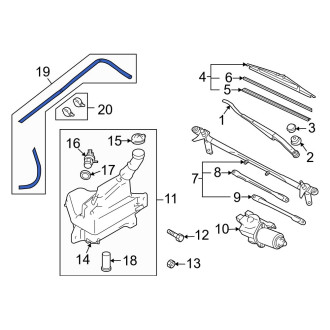 Mazda 6 Washer Nozzles & Parts | CARiD