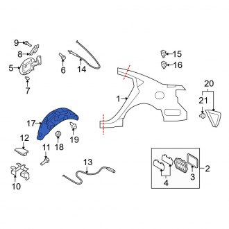 Mazda 6 OEM Fenders | Factory Front & Rear Fenders — CARiD.com