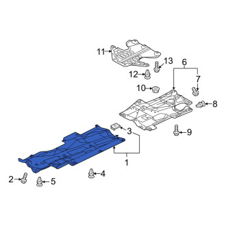 Mazda 6 Underbody Covers | Splash Shields — CARiD.com