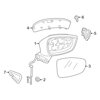 2016 Mazda 6 OEM Mirrors - Towing, Side View | CARiD