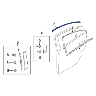 Mazda 6 Door Moldings | Side, Edge, Belt – CARiD.com