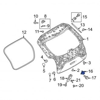Mazda MX-30 Trunk & Tailgate Lock Motors, Switches, Relays | CARiD