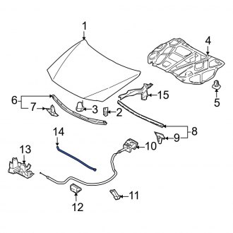 Mazda 5 Replacement Hood Hardware — CARiD.com