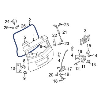 Mazda 5 Trunk & Tailgate Seals — CARID.com