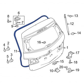 Mazda 5 Trunk & Tailgate Seals — CARID.com