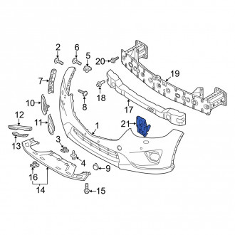 Mazda CX-9 Bumper Brackets & Hardware | Front, Rear — CARiD.com