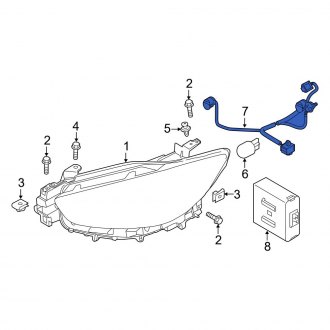 Mazda CX-5 Headlight Components - Brackets, Adapters | CARiD