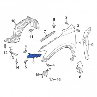 Mazda CX-5 Fender Support Braces & Hardware — CARiD.com