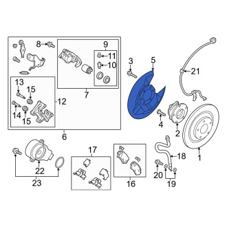 Mazda 3 Brake Dust Shields & Backing Plates — CARiD.com