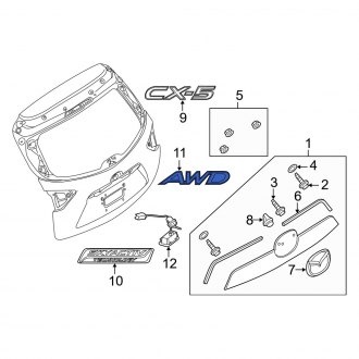 Mazda CX-5 OEM Trunks & Parts | Lids, Rear Panels — CARiD.com