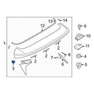 Mazda 3 Trunk & Tailgate Seals — CARID.com