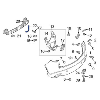 Mazda CX-9 Bumper Brackets & Hardware | Front, Rear — CARiD.com