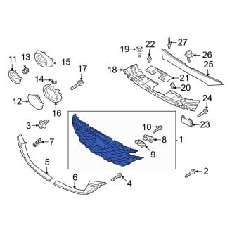 Mazda CX-5 OEM Grilles | Factory Billet & Mesh Grilles — CARiD.com