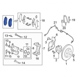 Mazda CX-5 OEM Brake Parts - Pads, Bleeders, Rotors | CARiD