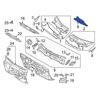 Mazda CX-5 Cowl Panels & Parts - Vent Grills | CARiD